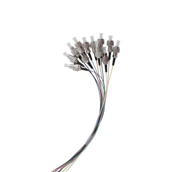 Quality 0.9mm Single Mode Fiber Optic Pigtail with Low Insertion Loss and ST Connector for sale