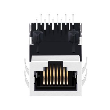 Quality XFVOIP5U-C1-4MS 10/100 Base-T Tab Down POE RJ45 Connector LPJ4335CNL for sale