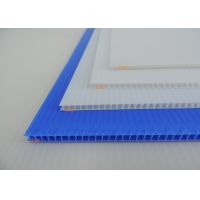Quality 610x460mm Hollow Core Plastic Sheets , Corrugated Fluted Plastic Sheet for sale