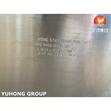 Quality ASME SA516 GR.70N Stationary Tubesheet For Heat Exchanger Accessories Applicatio for sale