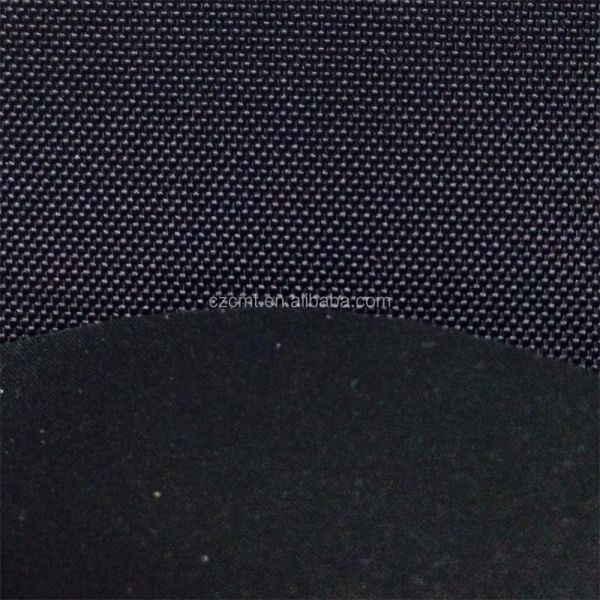 Quality Black 100% Nylon Coated 210D PVC Fabric for Bag Manufacturing Material for sale