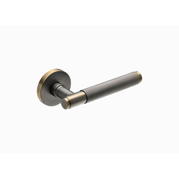 Quality 139mm 50mm Bronze Black Indoor Lever Door Handles For Bedroom for sale