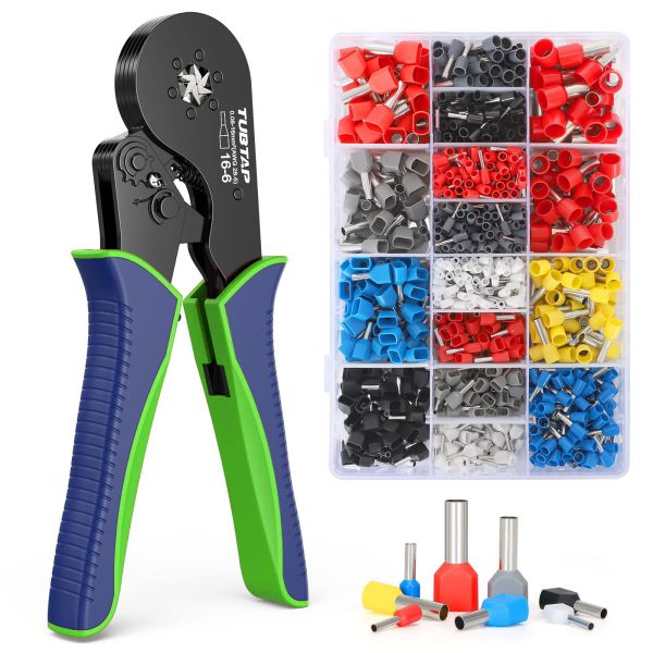 Quality Hexagonal Electrical Wire Crimper Set 1150 Pieces Terminals For 0.05-16mm2 for sale