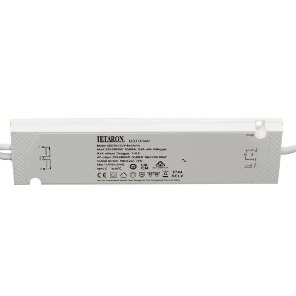 Quality 75W 12V DC Flicker Free LED Driver for Bathroom Vanity Lighting with Constant for sale