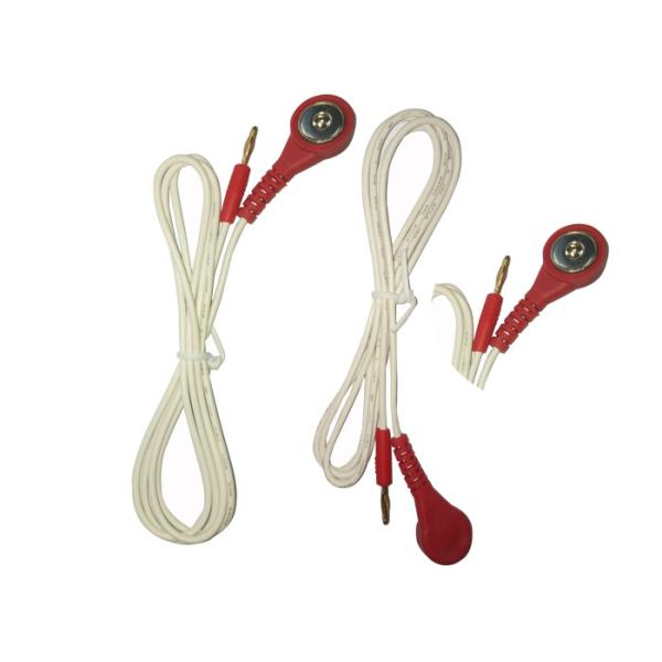 Quality Banana Plug 1 Core 0.8mm Medical Grade Power Cable for sale