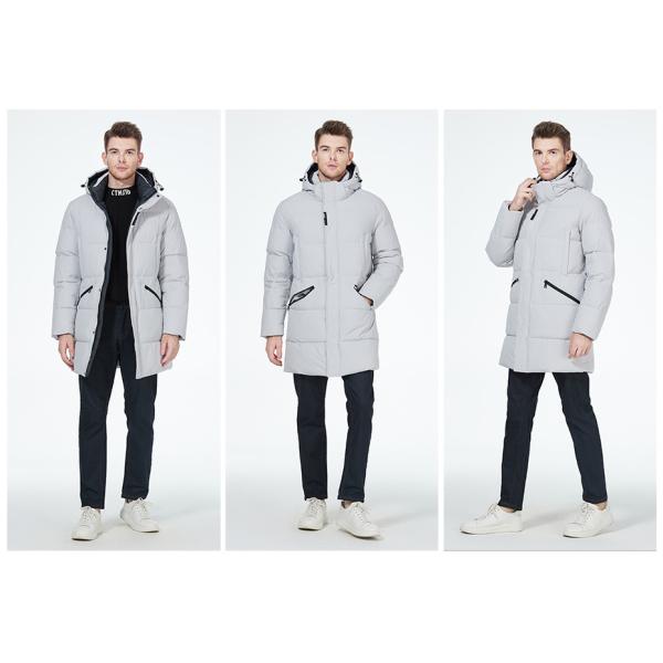Quality Size 46 - 56 Winter Jacket Men Packable Down Coat With Polyester Filling for sale