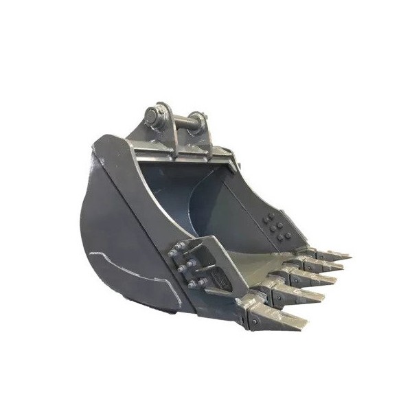 Quality 1-5 Ton Excavator Rock Bucket Hardox500 Material Gray Color for sale