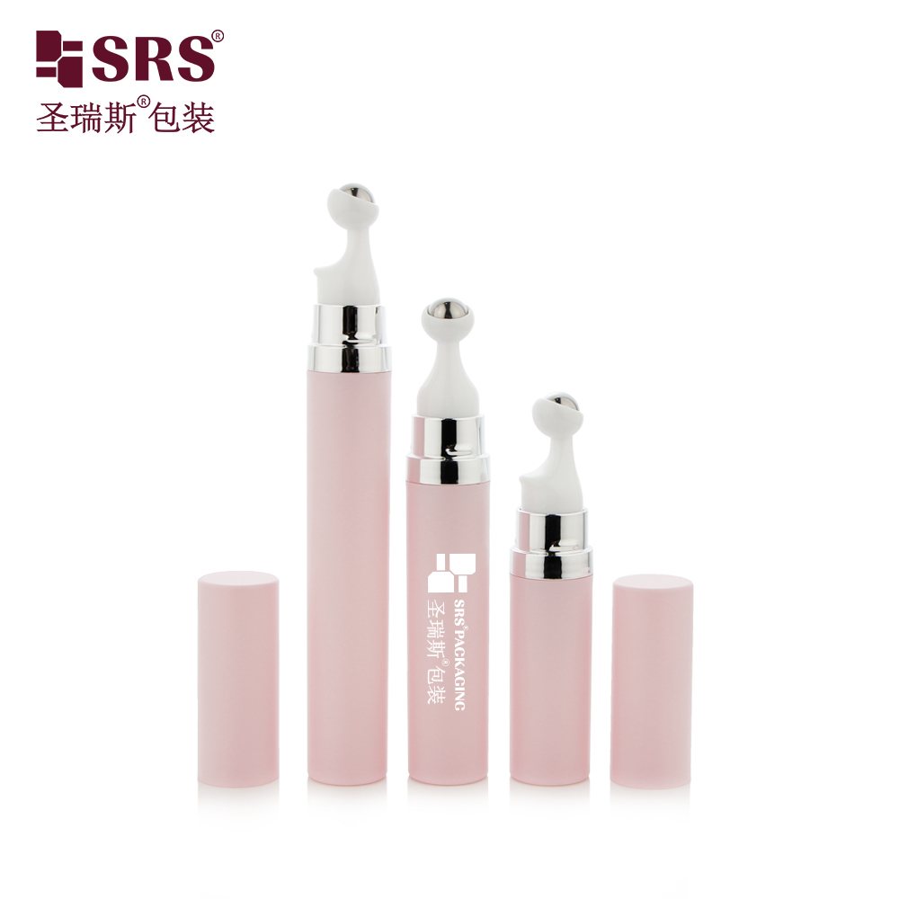 Quality A0035 7.5ml 10ml 15ml Empty Snap On Design Airless Roll On Bottle For Eye Serum for sale