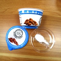 Quality 200ml 7oz disposable yogurt cups yogurt container with aluminum foil lids for sale