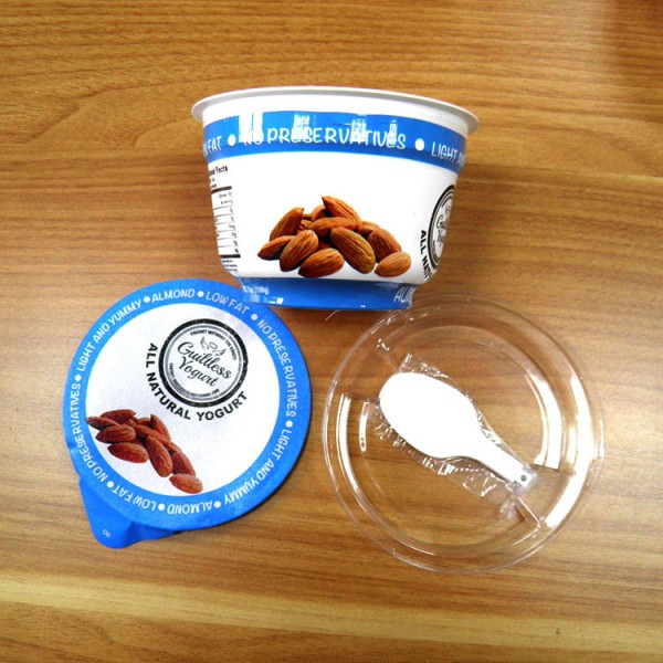 Quality 200ml 7oz disposable yogurt cups yogurt container with aluminum foil lids for sale