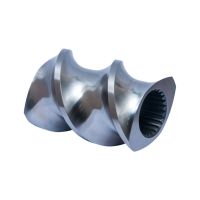 Quality Mirror Surface Twin Screw Extruder High Hardenability Double Flighted Conveyor for sale