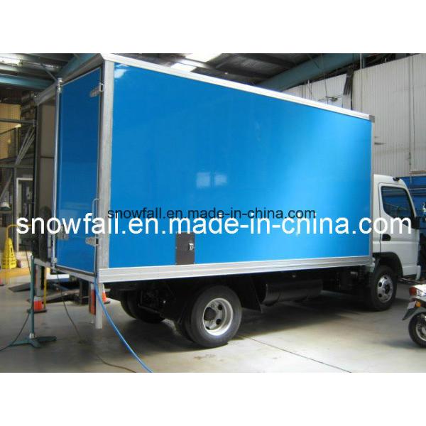 Quality Fiberglass Honeycomb Dry Truck Box / Dry Freight Truck Body Lightweight CKD Delivery for sale