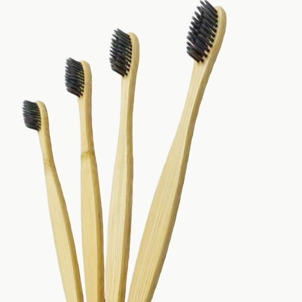 Quality OEM Wholesale Bioderradable Eco Friendly Black Soft Bamboo Tooth Brush for Clean Teeth for sale