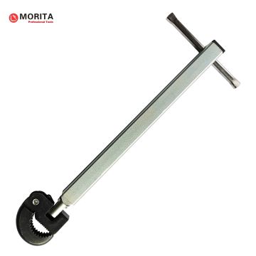 Quality Pipe wrench Telescopic Basin Wrench Alloy Steel Jaw 11-17" One-Handed Operation for sale
