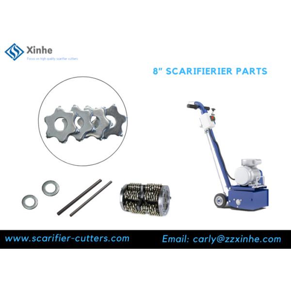 Quality 200mm Scarifier 6 Tips Tungsten Carbide Setup Drum Kit for sale