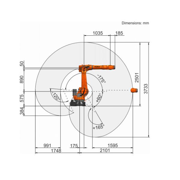 Quality Kuka Kr Quantec Kr 30 R2500 Base​ 6-Axis Industrial Robot Arm for sale