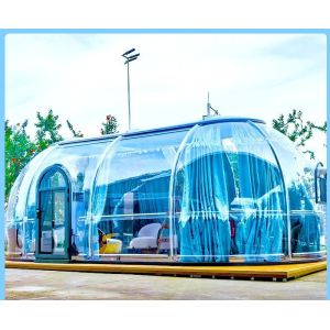 Quality Outdoor Luxury Transparent PC Material Bubble Tent Waterproof Impact and Fire for sale