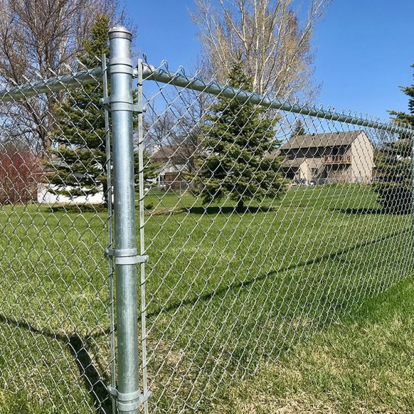 Quality 9 Gauge Galvanized Steel Chain Link Fence 50ft Powder Coating for sale