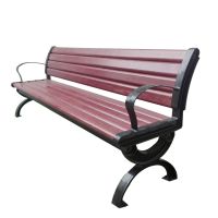 Quality Street Garden Park 1500mm WPC Wood Cast Iron Bench for sale