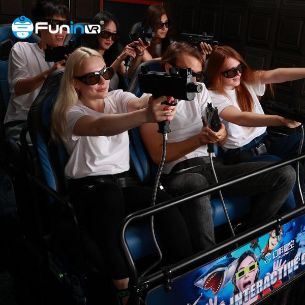 Quality Multiplayer CS Fights Shooting Games 7D Cinema Simulator Rider Metal Screen 6 / for sale