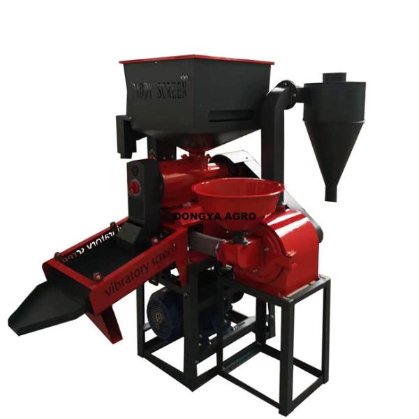 Quality 7.5KW Commercial Combined Rice Mill & Grinder Machine 650kg/h Milling 1000kg/h Grinding for sale