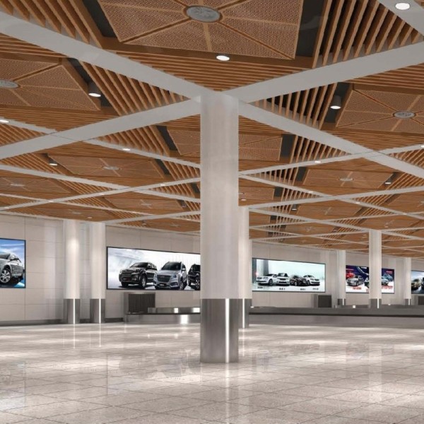 Quality False Square Pipe Linear Metal Ceiling Panel Black , Suspended Metal Ceiling System for sale