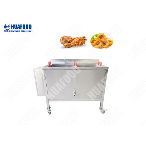 Quality Gas / Electric Heating Chicken Deep Fryer Machine Commercial Two Baskets for sale