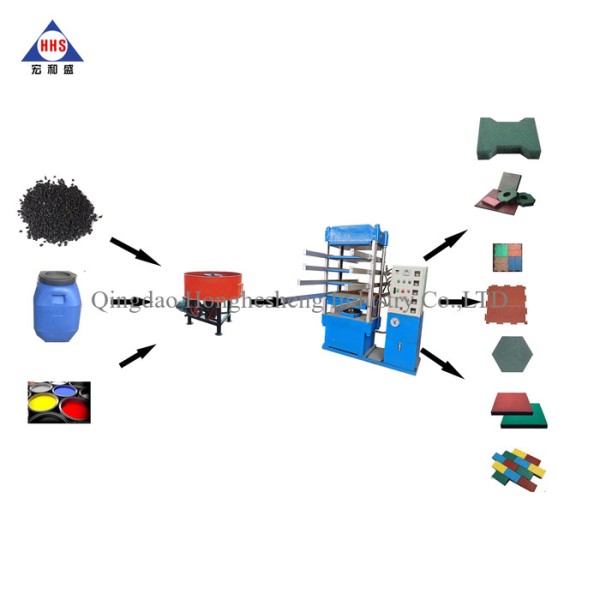 Quality 50T 150 Stroke Rubber Tile Vulcanizing Press 550x550 for sale