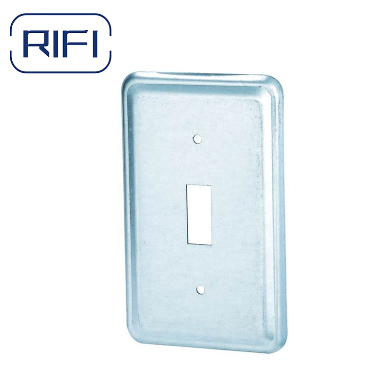 Galvanized Metal Box Octagonal Conduit Box Cover Blank Cover with Knockouts