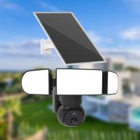 Quality Wireless Solar Floodlight Camera 1500 Lumens 4MP for sale