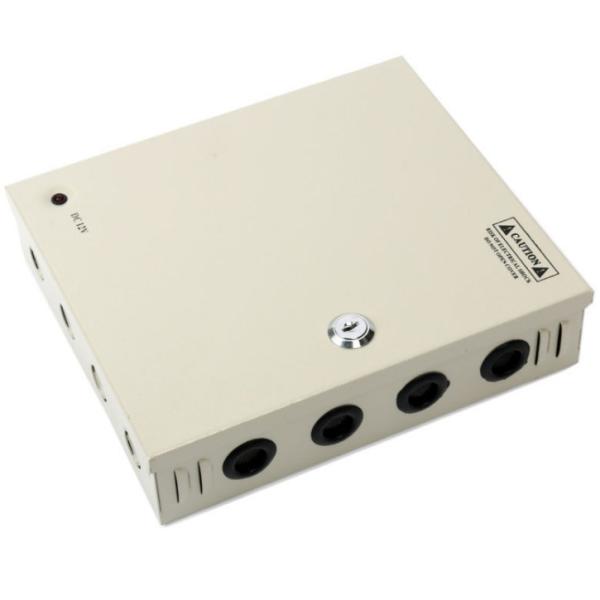 Quality Output Type Single 9 Port 5 Amp 12V DC Distribution Power Supply Box Cabinet for for sale