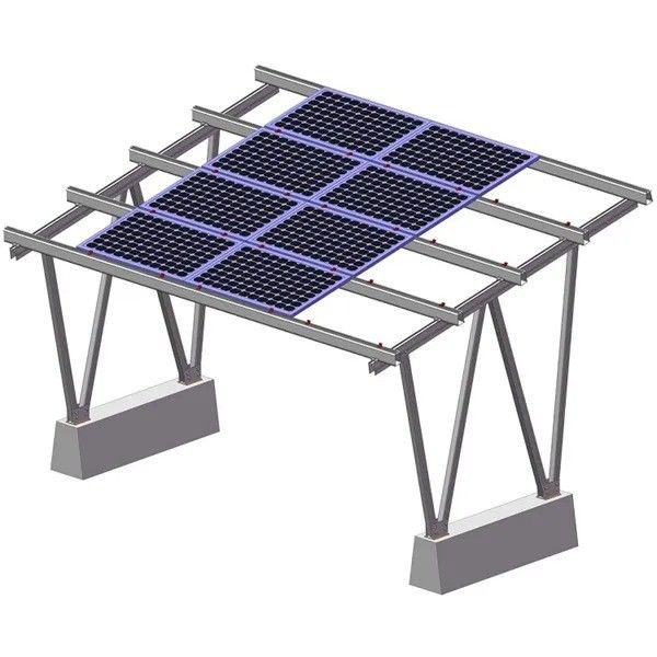 Quality Sliver or Customization AL6005-T5 Solar Carport with Panels Parking Racking for sale