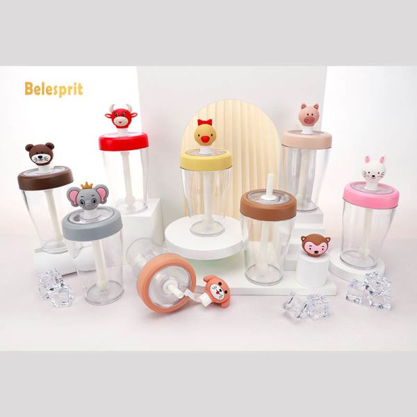 Quality 430ml Childrens Straw Water Bottle for sale