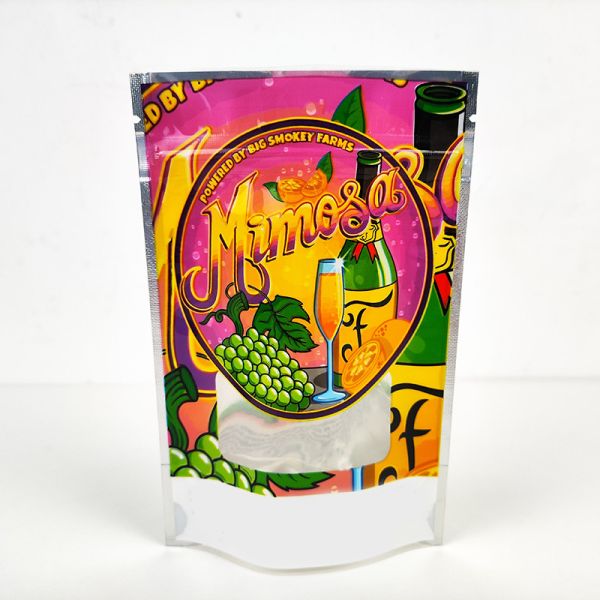 Quality 3.5g Holographic Smell Proof Bag Plastic Digital Printing Mylar weed Bags for sale