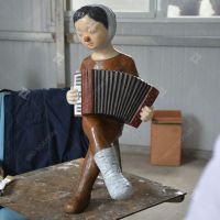 Quality Outdoor / Indoor Modern Art Statues , Bronze Casting Statue Patina Finish for sale