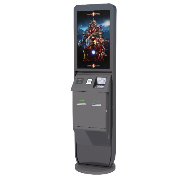 Quality 32inch~43inch Self Service Bus Ticket Vending Machine Movie Theater Ticket Kiosk for sale