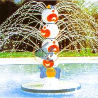 Quality Innovative Design Four Heads Clown Water Children Splash Pad for sale
