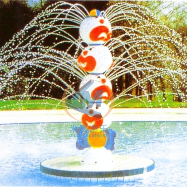 Quality Durable Fiberglass Leaf Water Splash Pad with Leaf-Shaped Design and 2.5m Height for Aquatic Play for sale