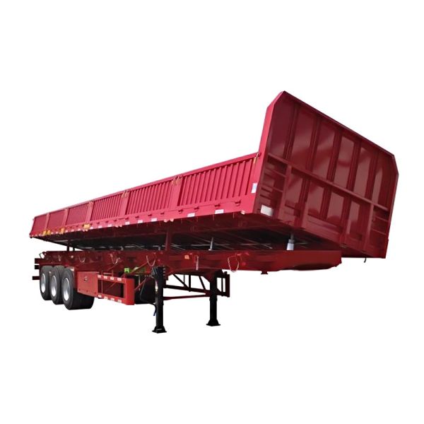 Quality 3-Axles Tipping Coal Mine Transportation Semi Trailer Engineered For Efficient Transportation Unloading Of Sand Coal for sale