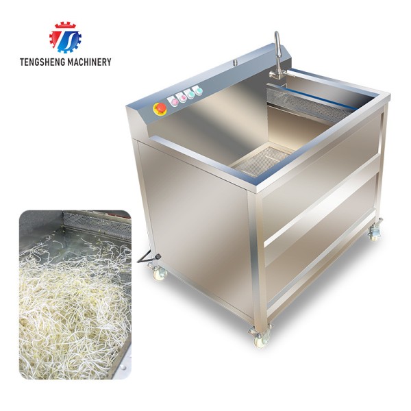 Quality Industrial Single Bubble Fruit And Vegetable Washing Machine 300KG/H for sale