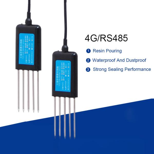 Quality 7 in 1 All-in-One Soil Moisture Temperature EC PH Sensor Probe for Planting for sale