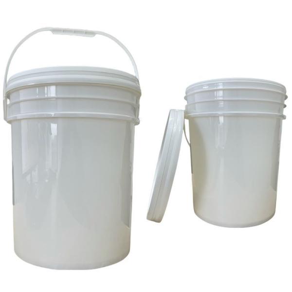 Quality Industrial 20L 25L Food Grade 5 Gallon 6 Gallon Plastic Buckets with Handle Round or Square for sale