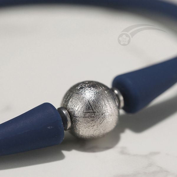 Quality Silicone Elastic Rope Meteorite Bead Bracelet 10mm Unisex Fashionable for sale