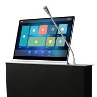 Quality Retractable Motorized Monitor Lift Table 21 Inch For Paperless Meeting Systems for sale