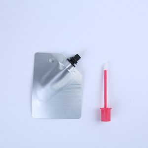 Quality Lip Cream Stem Brush 13mm Spout Pouch Packaging For Make Up for sale