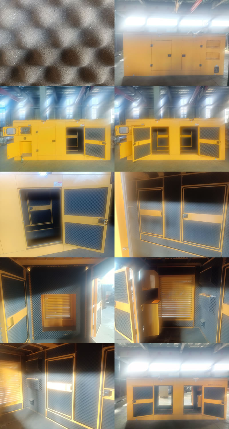 silent type generator set constructure in detail