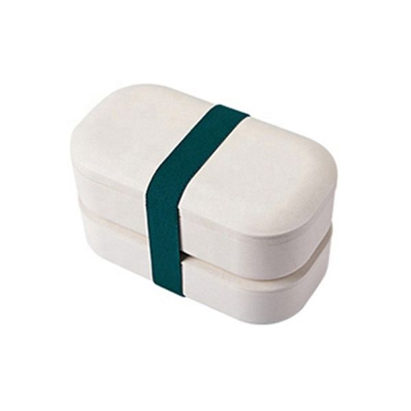 Quality Dual Tier Leak Proof High Capacity Kids Bento Box with Cutlery TF109 for sale