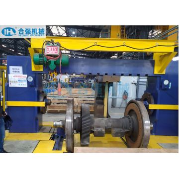 Quality 350 Tons Double Head Horizontal Wheelset Press CNC Controlled for sale