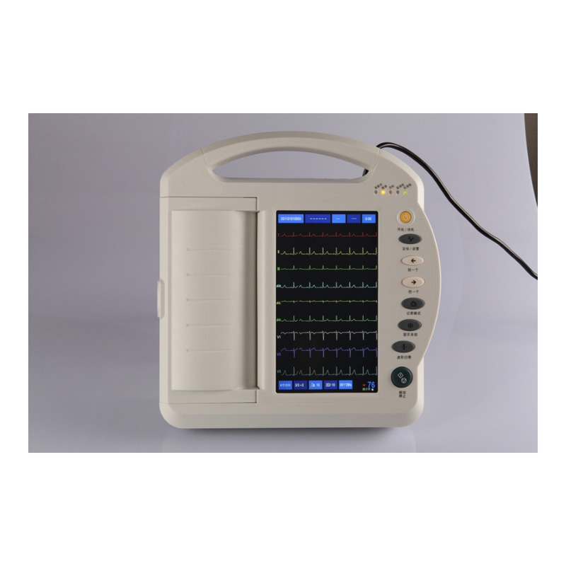 ecg machine 12 Lead 12 Channel ecg electrode machine Portable Electrocardiogram cheap ecg machine