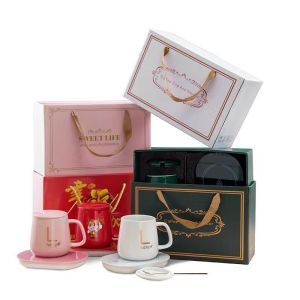 Quality Custom Logo 350ml Matierial Ceremic Temperature Control Smart Coffee Mug UBS for sale